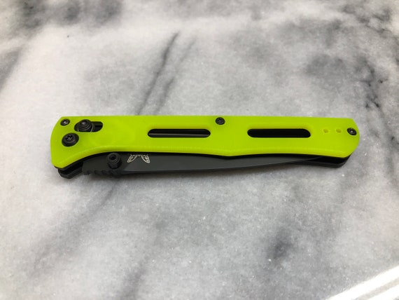 Benchmade Fact 417 G10 Custom Scales Solid Day Glow Yellow — Dragonfly ...