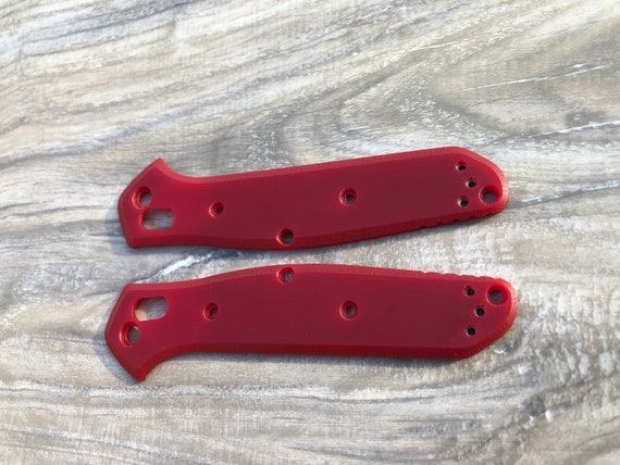 Benchmade 940-1 / 940-2 Deep Red - Solid Color G10 Custom Scales ...