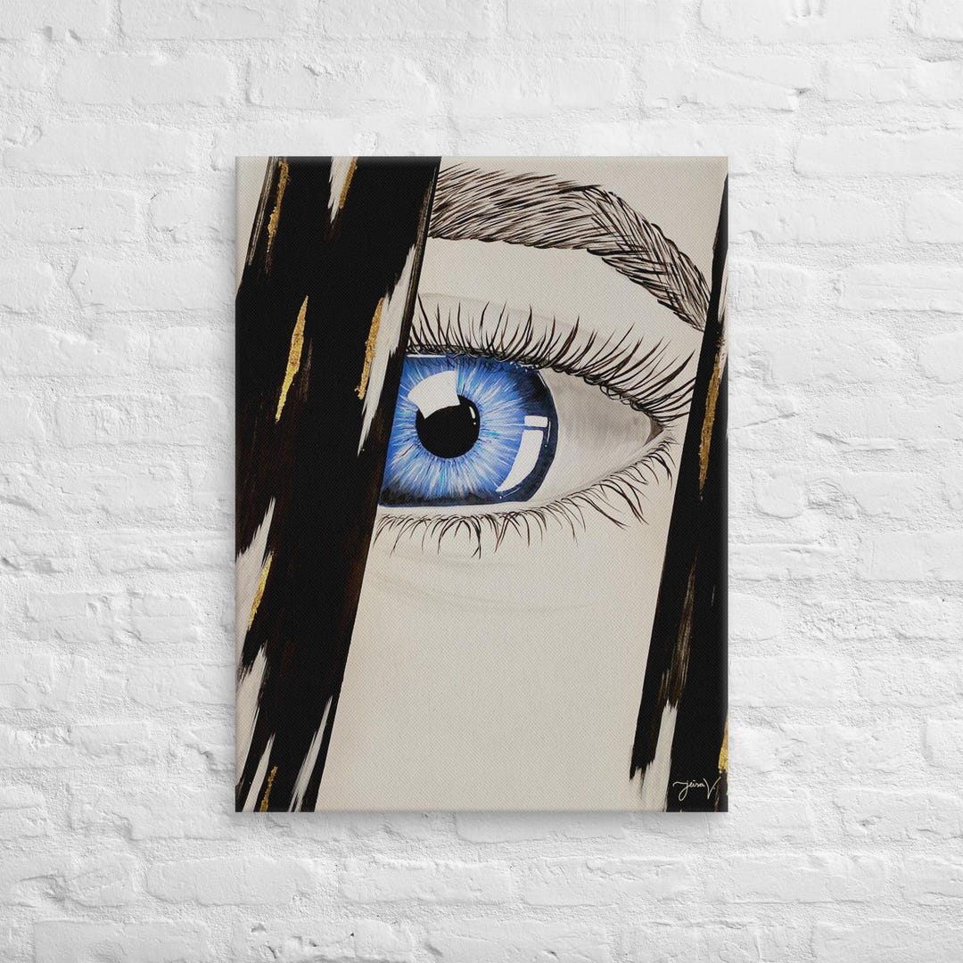Evil Eye Canvas Print: Spiritual Protection Boho Wall Art - Etsy