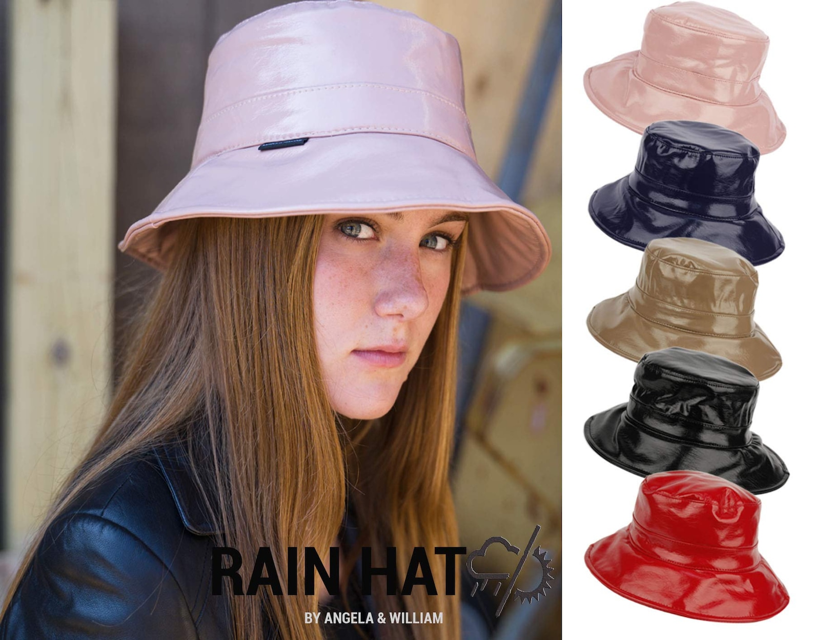 Women's Rain Hats Waterproof Rain Hat Wide Brim Bucket Hat - Etsy