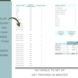 Insurance Agent Client Tracker: Book of Business Spreadsheet (digital ...