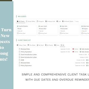 Ultimate CRM and Daily Planner for Insurance Agents | Notion Template ...