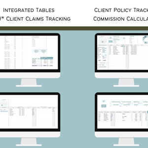 Insurance Agent Client Tracker: Book of Business Spreadsheet (digital ...