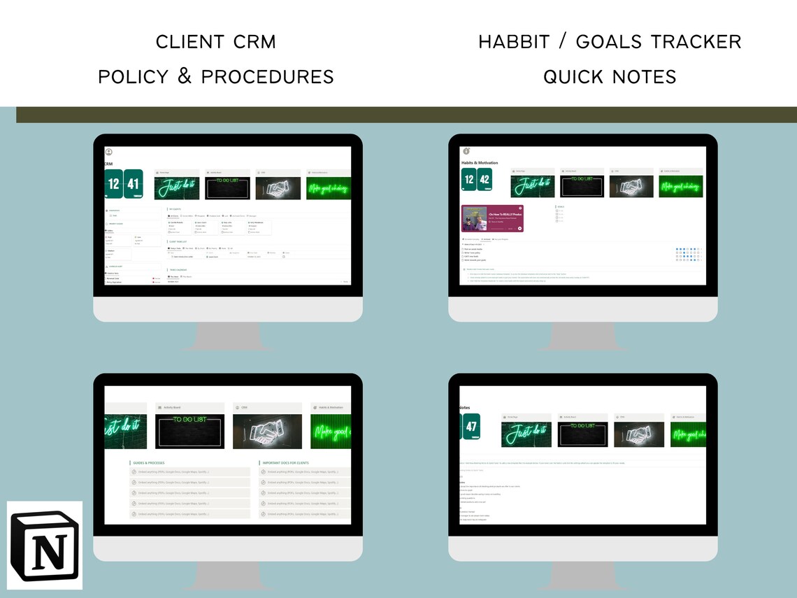 Ultimate CRM and Daily Planner for Insurance Agents | Notion Template ...
