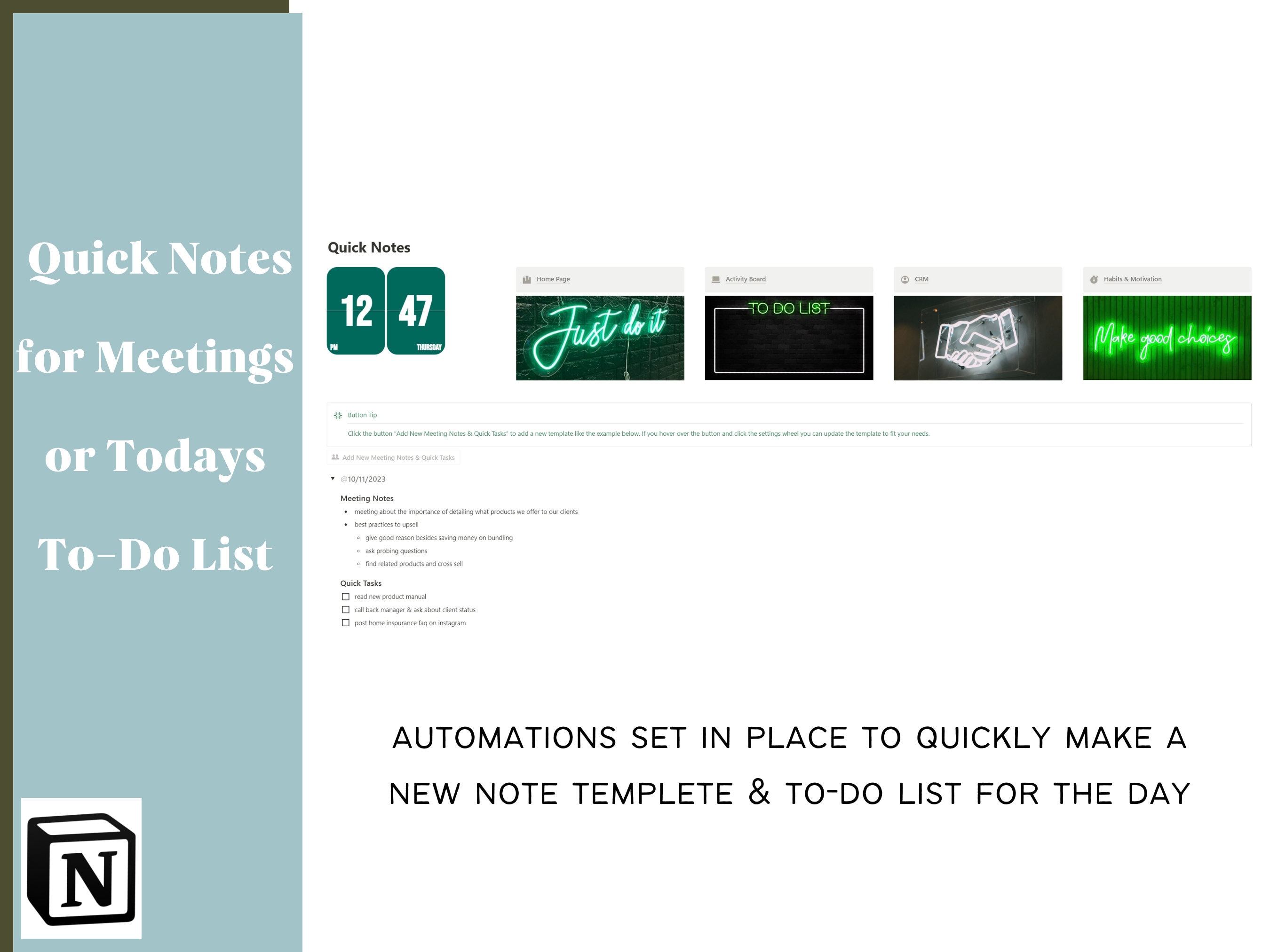 Ultimate CRM and Daily Planner for Insurance Agents | Notion Template ...