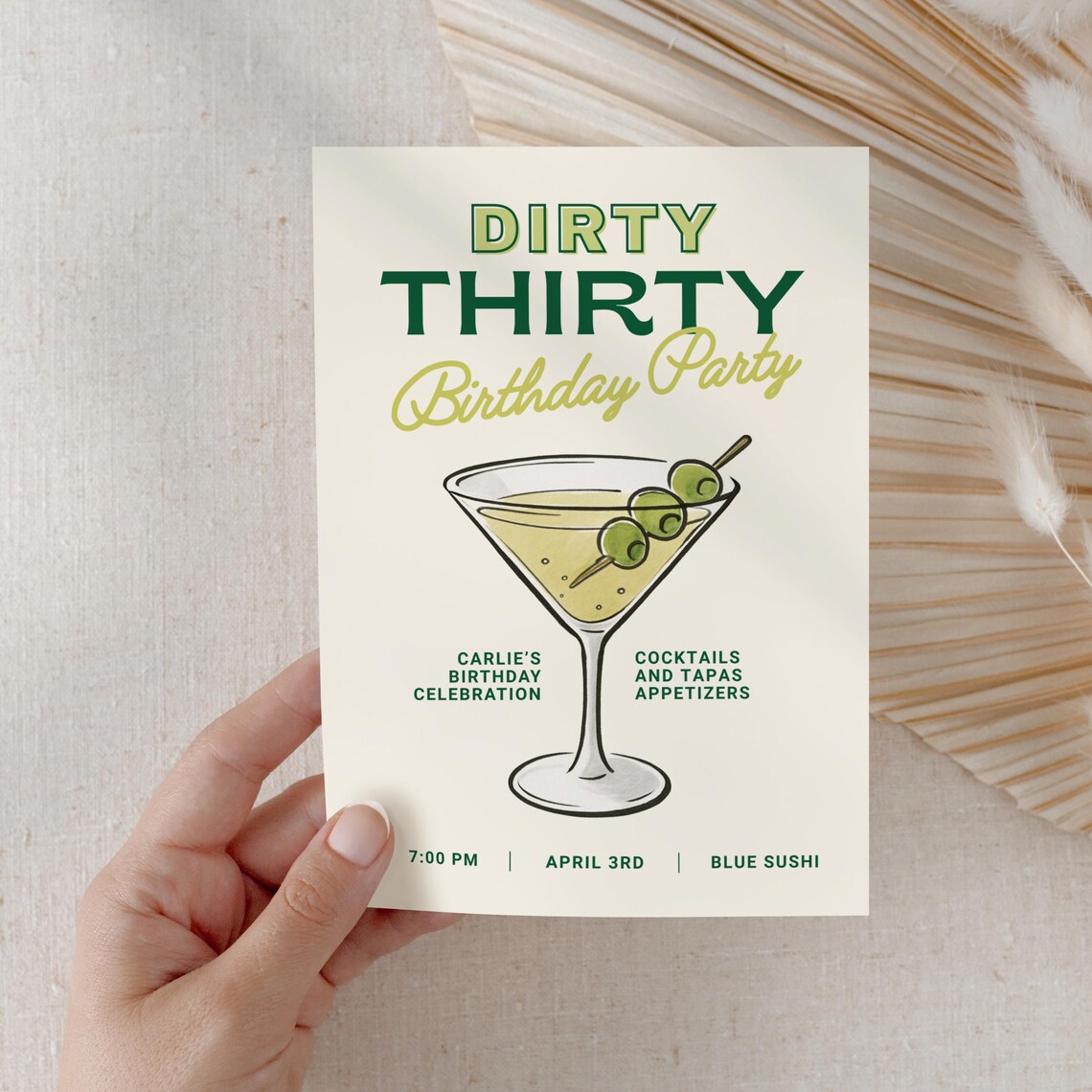 Dirty Thirty, Dirty Thirty Invitation, 30th Birthday Invite, 30th ...