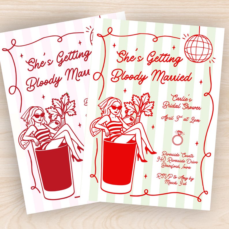 She's Getting Bloody Married, Bloody Mary Bridal Shower, Bloody Mary ...