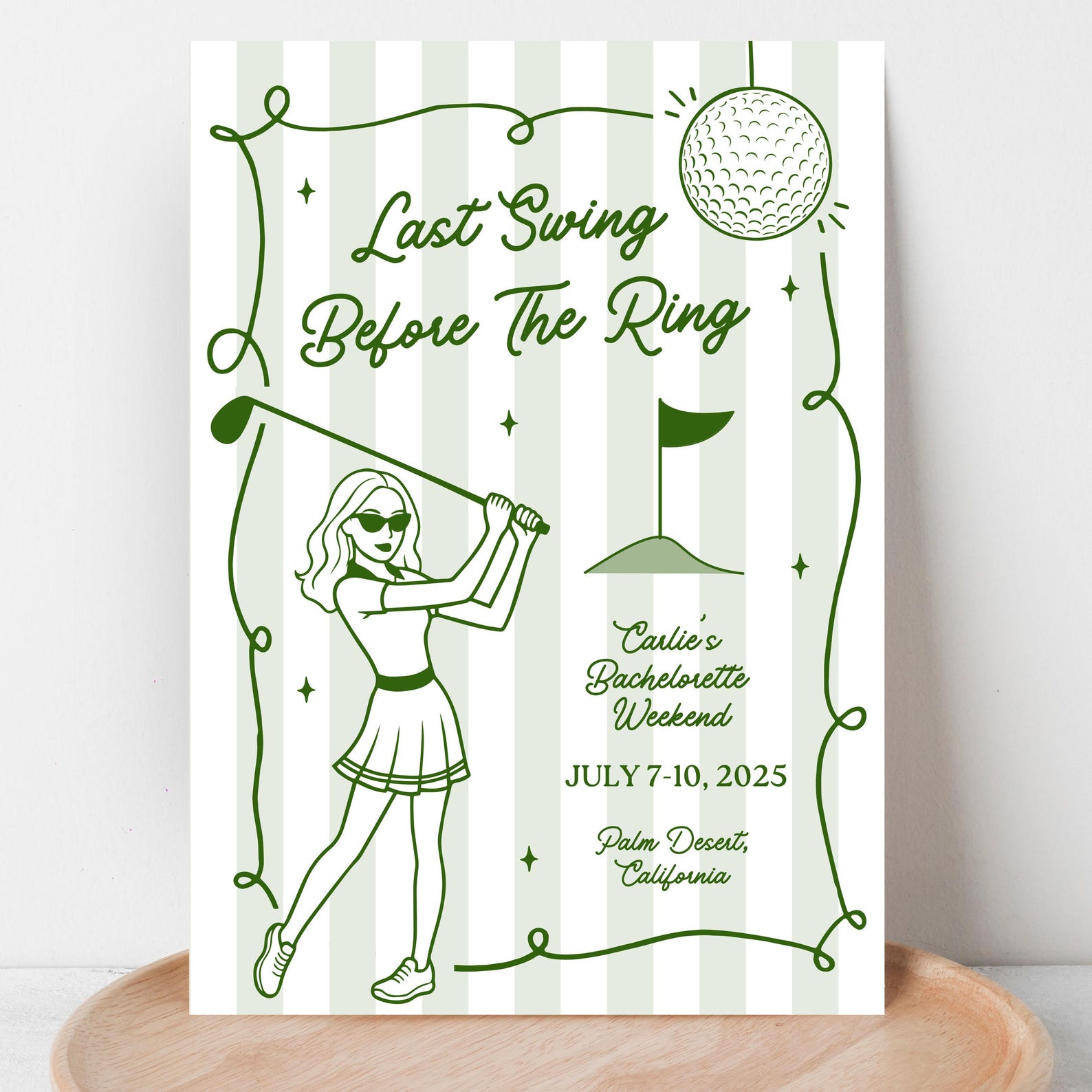 Last Swing Before the Ring, Golf Bachelorette, Golf Girl Bachelorette ...