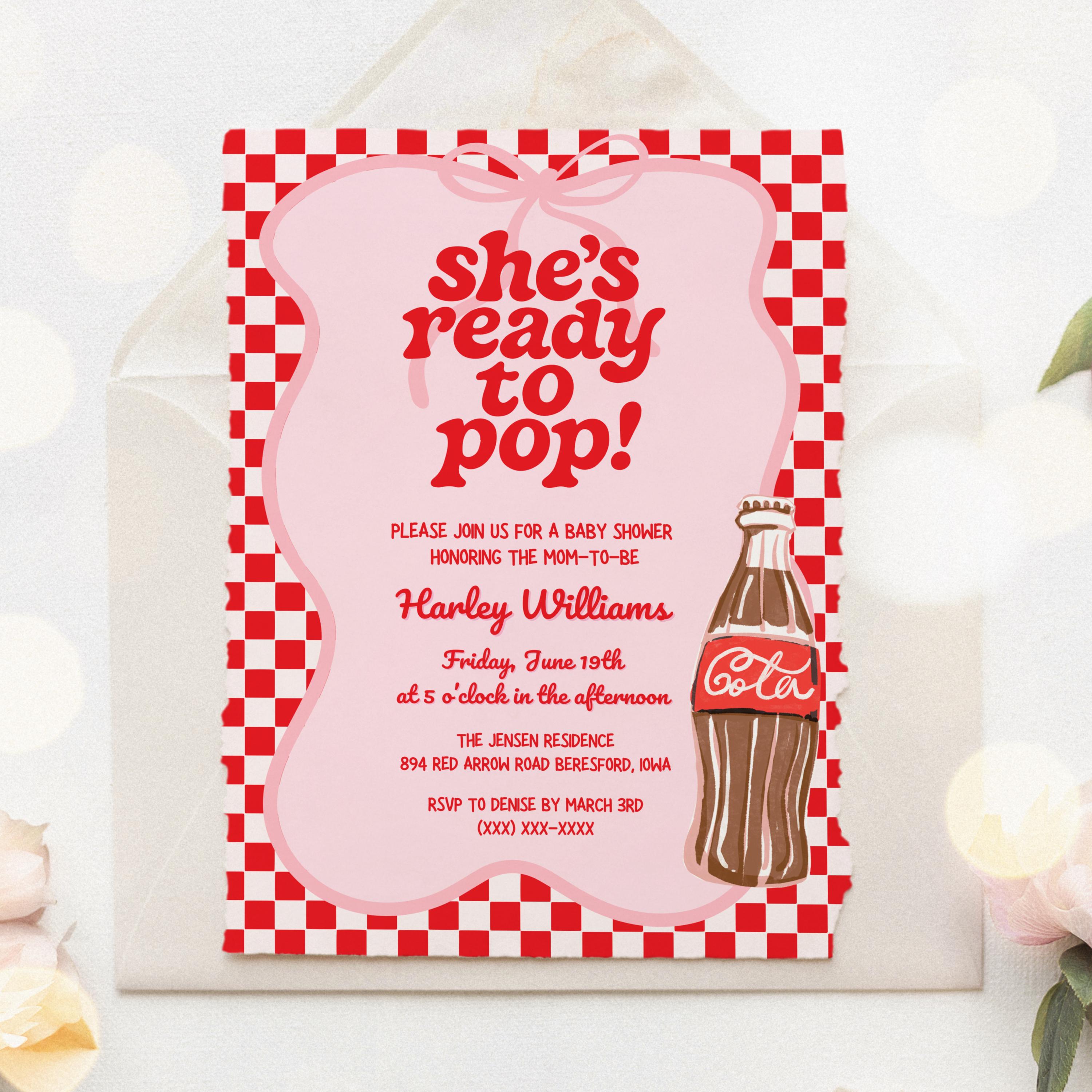 She's Ready to Pop Baby Shower Bundle, Ready to Pop Baby Shower, Ready ...