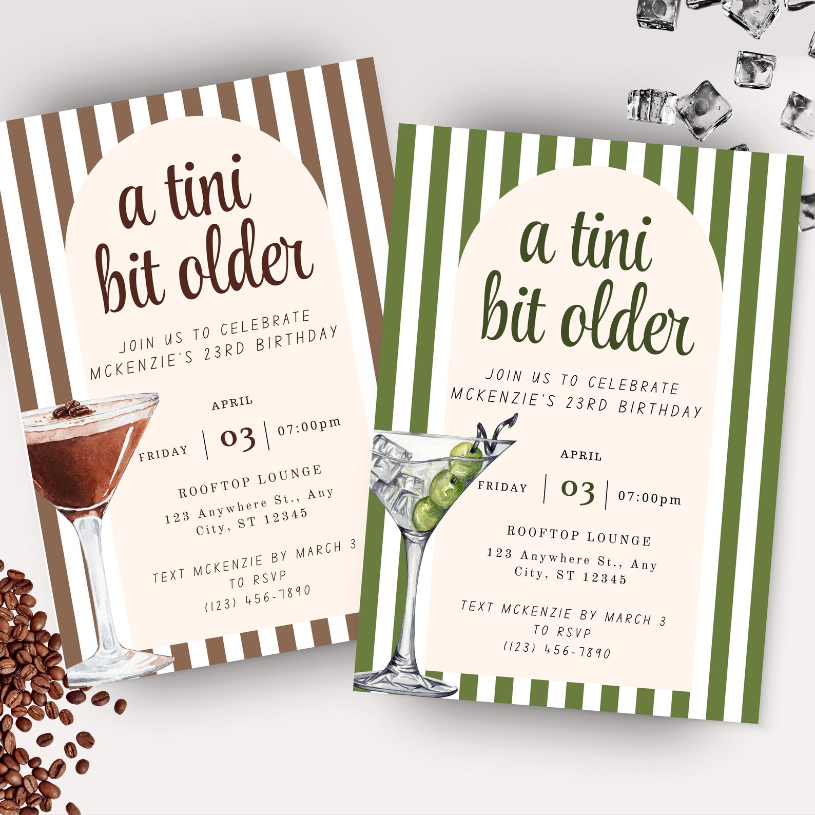 Tini Bit Older Invitation Tini Bit Older Birthday Editable Birthday ...