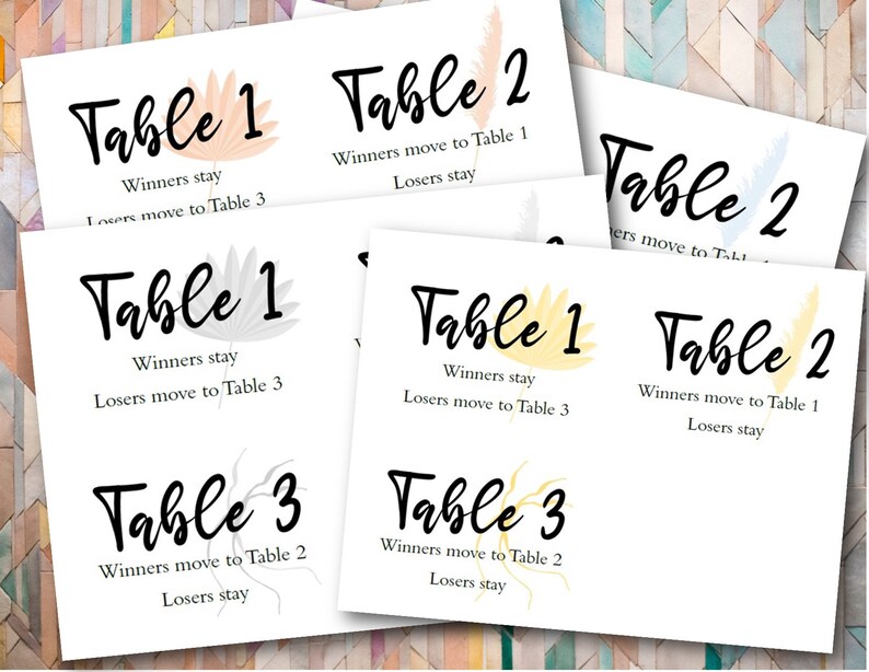 Printable Bunco Set, Bunco Scorecard, Tally Sheet, Table Cards, Instant ...