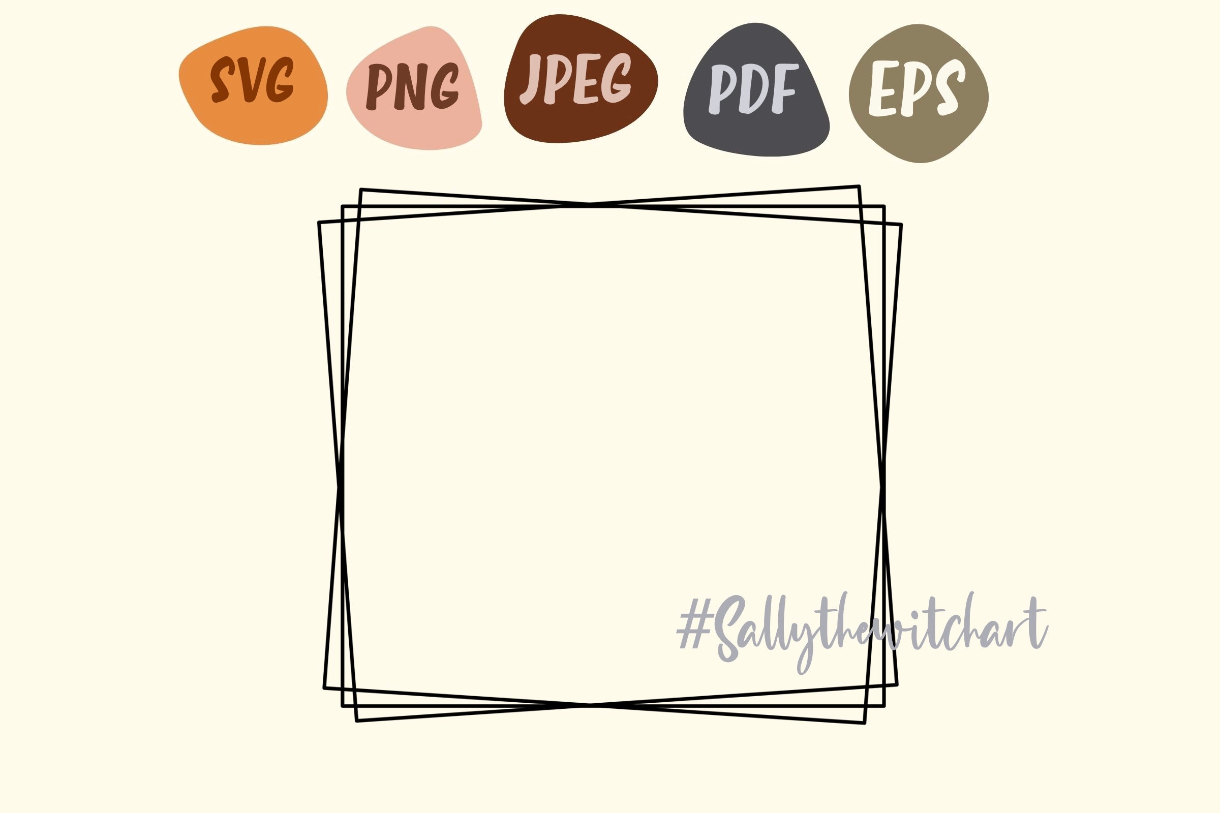 Square Frame Svg Square Svg frame svg Frame clipart png | Etsy