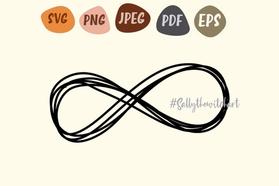 Infinity Svg Forever Svg Infinity Png Handdrawn Doodle | Etsy