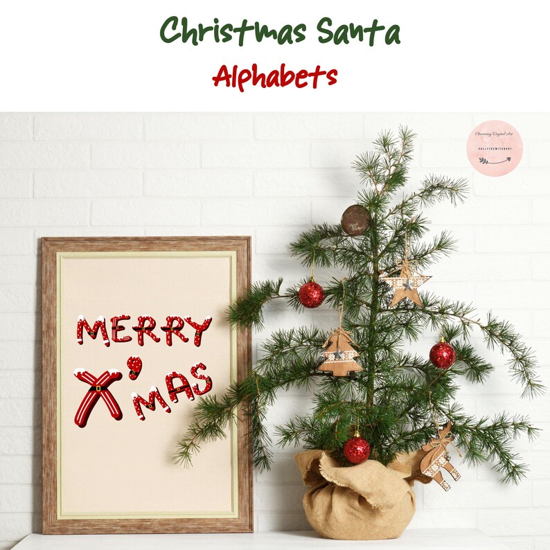Christmas Alphabet PNG, Alphabet Sublimation, Alphabet Letters Bundle ...