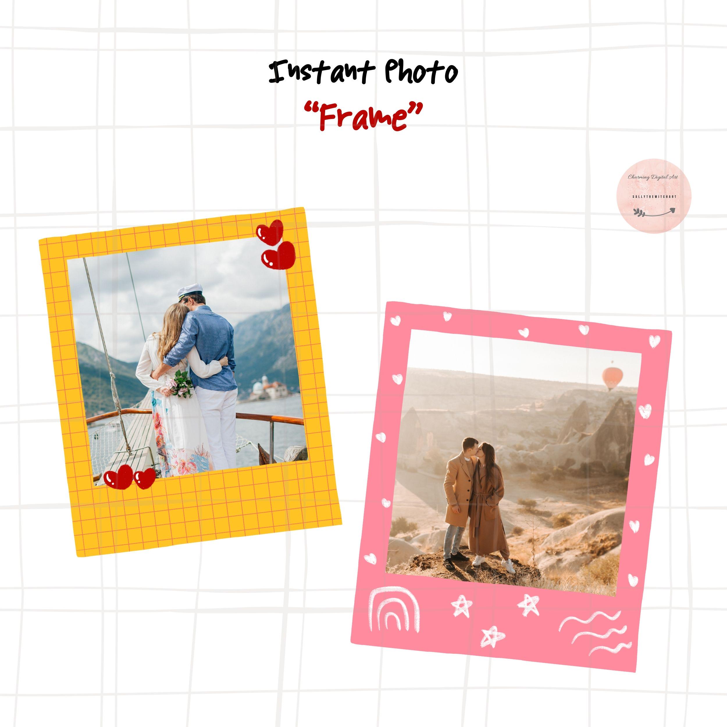 Instant Photo Frame Clipart PNG, Instant Photo, Frame PNG, Digital ...
