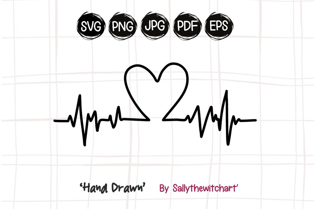 Heart Rate,heart Rate Svg, Heart Beat Svg, Wave, Beat,svg, Png, Eps ...