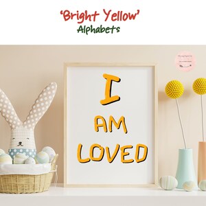 Yellow Alphabet PNG, Alphabet Sublimation, Alphabet Letters Bundle ...