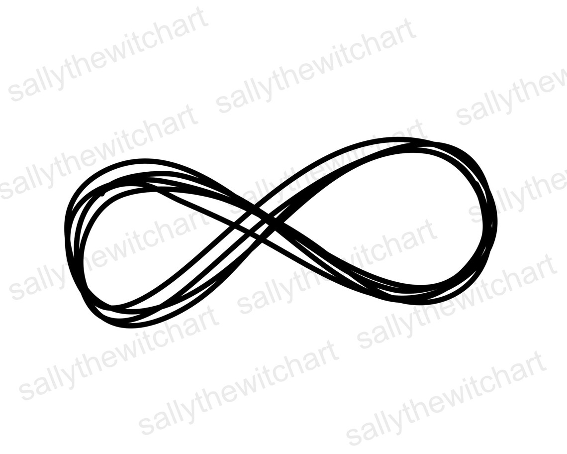Infinity Svg Forever Svg Infinity Png Handdrawn Doodle | Etsy