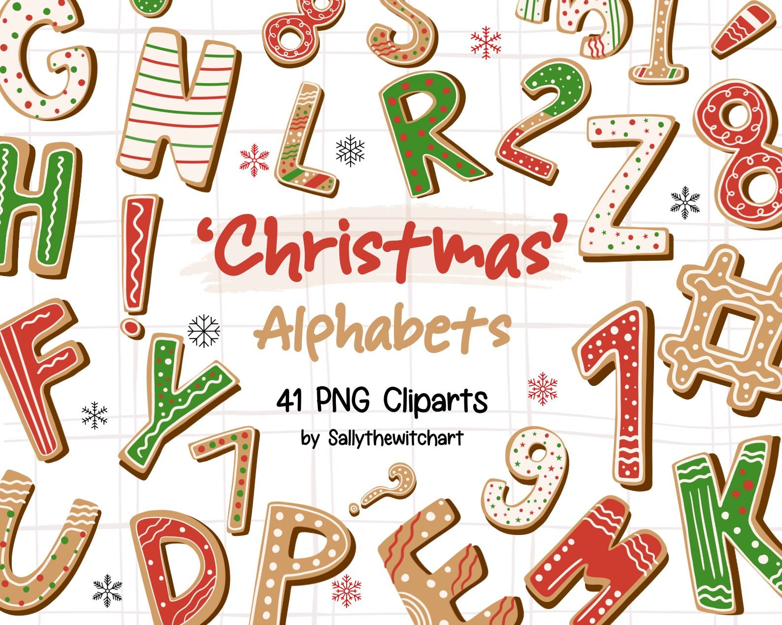 Christmas Alphabet PNG, Alphabet Sublimation, Alphabet Letters Bundle ...