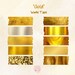 Gold Theme Clipart Washi Tape Digital Sticker PNG - Etsy