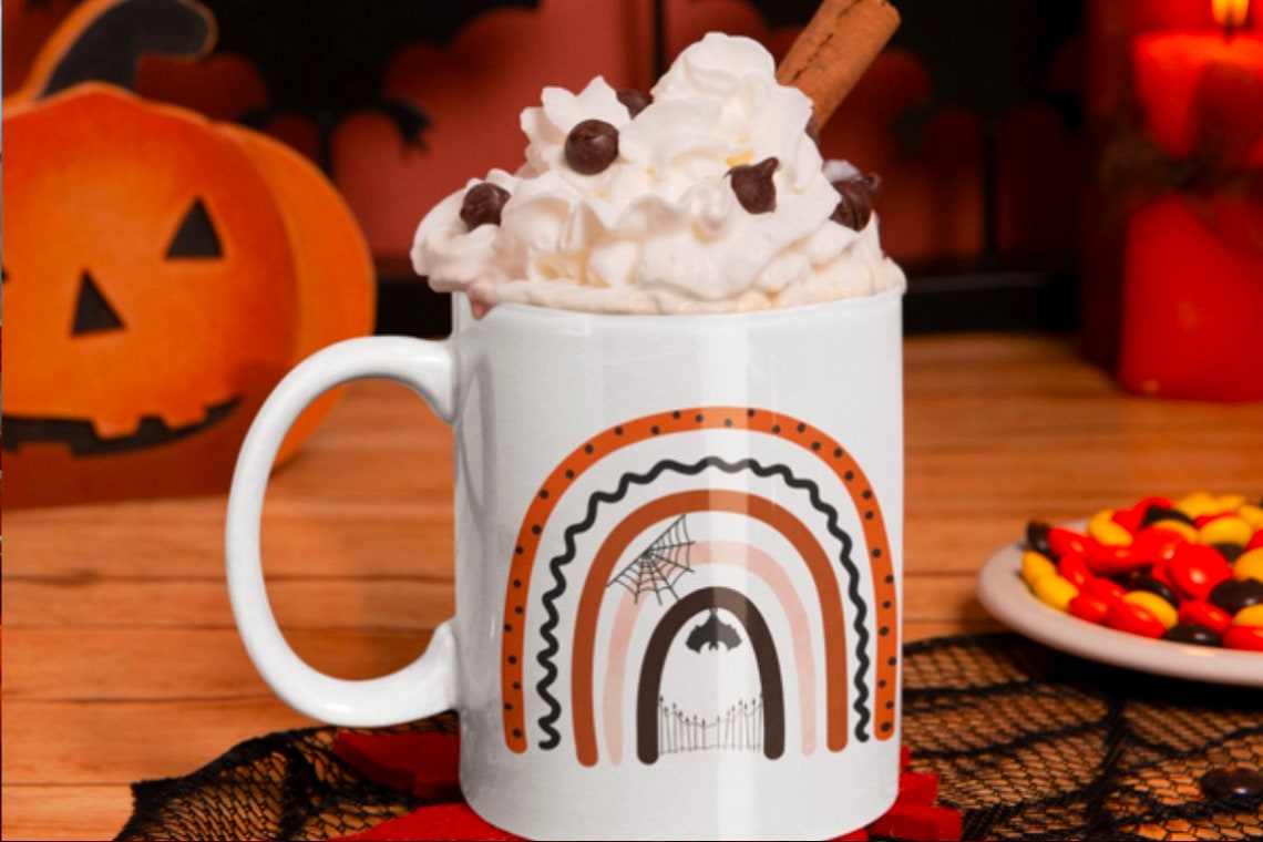 Halloween Rainbow PNG Clipart Bundle Set | Etsy