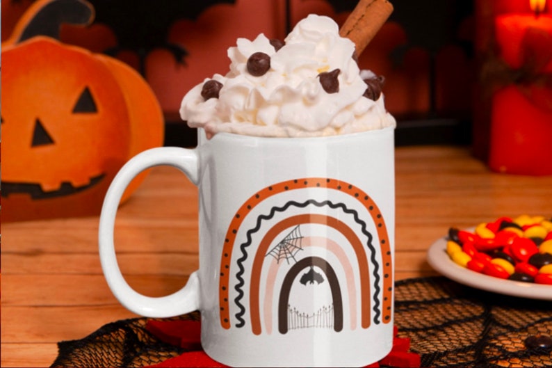 Halloween Rainbow PNG Clipart Bundle Set | Etsy