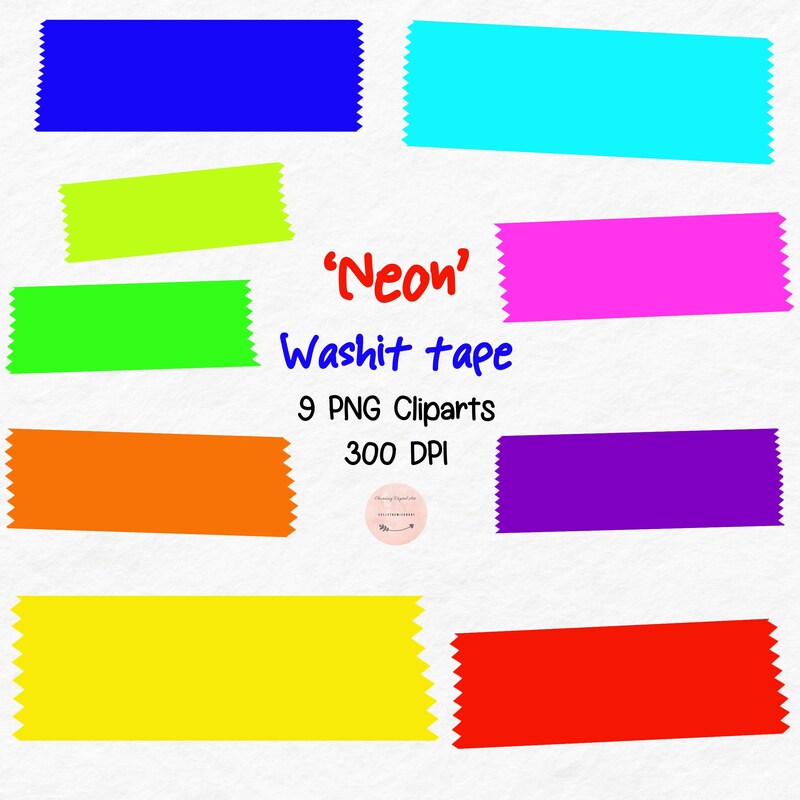 Neon Washi Tape - Etsy