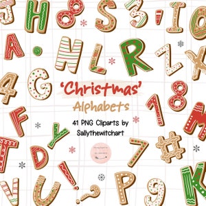 Christmas Alphabet PNG, Alphabet Sublimation, Alphabet Letters Bundle ...