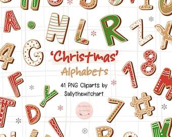 Christmas Alphabet PNG, Alphabet Sublimation, Alphabet Letters Bundle ...