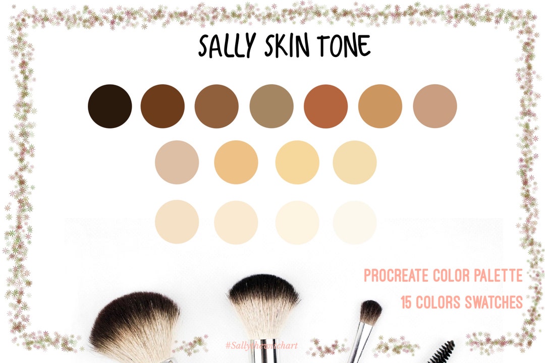 Procreate Color Palette SALLY SKIN TONE - Etsy