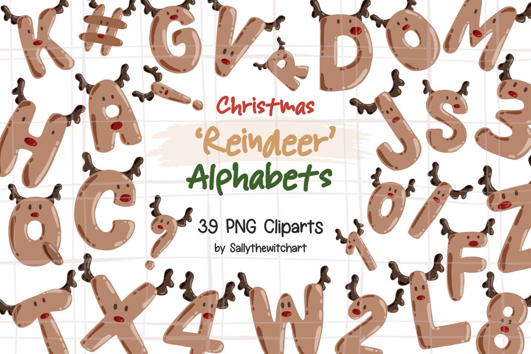 Christmas Alphabet PNG, Alphabet Sublimation, Alphabet Letters Bundle ...
