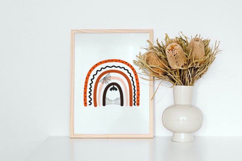 Halloween Rainbow PNG Clipart Bundle Set | Etsy