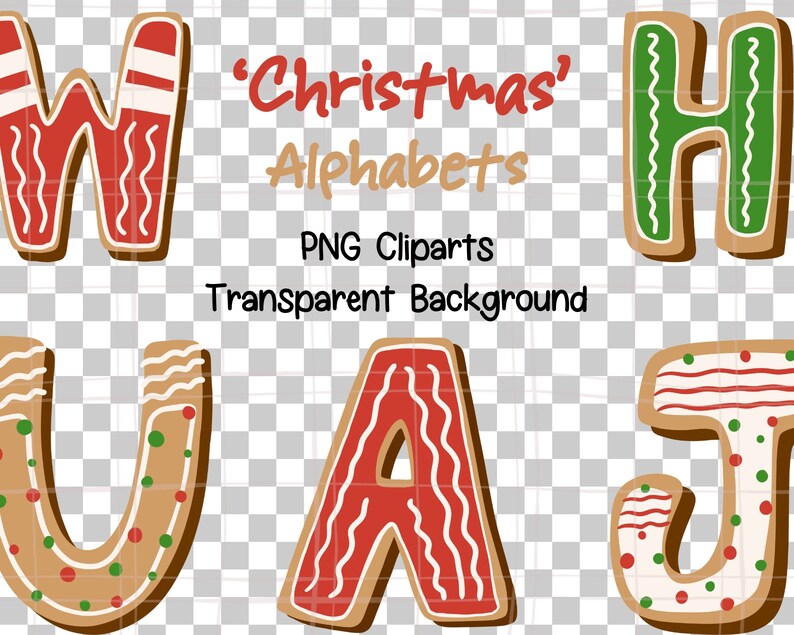 Christmas Alphabet PNG, Alphabet Sublimation, Alphabet Letters Bundle ...