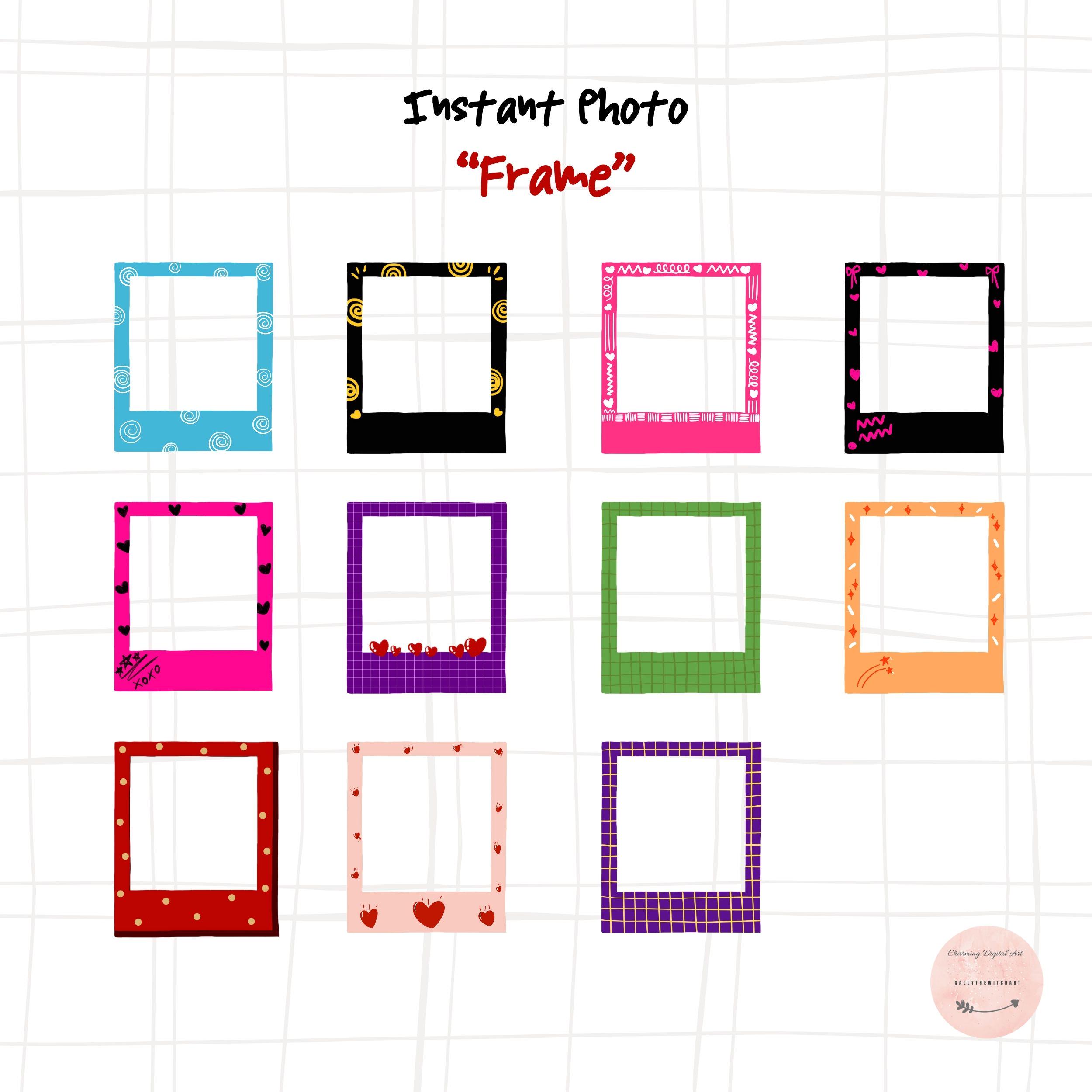Instant Photo Frame Clipart PNG, Instant Photo, Frame PNG, Digital ...