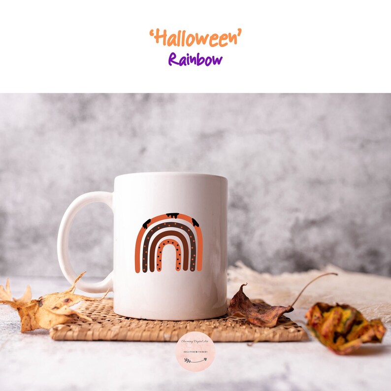 Halloween Rainbow PNG Clipart Bundle Set - Etsy