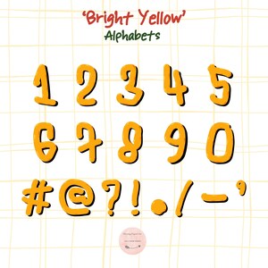 Yellow Alphabet PNG, Alphabet Sublimation, Alphabet Letters Bundle ...
