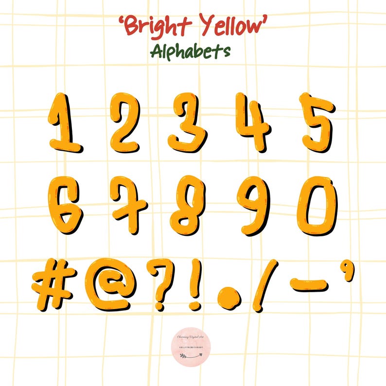 Yellow Alphabet PNG, Alphabet Sublimation, Alphabet Letters Bundle ...