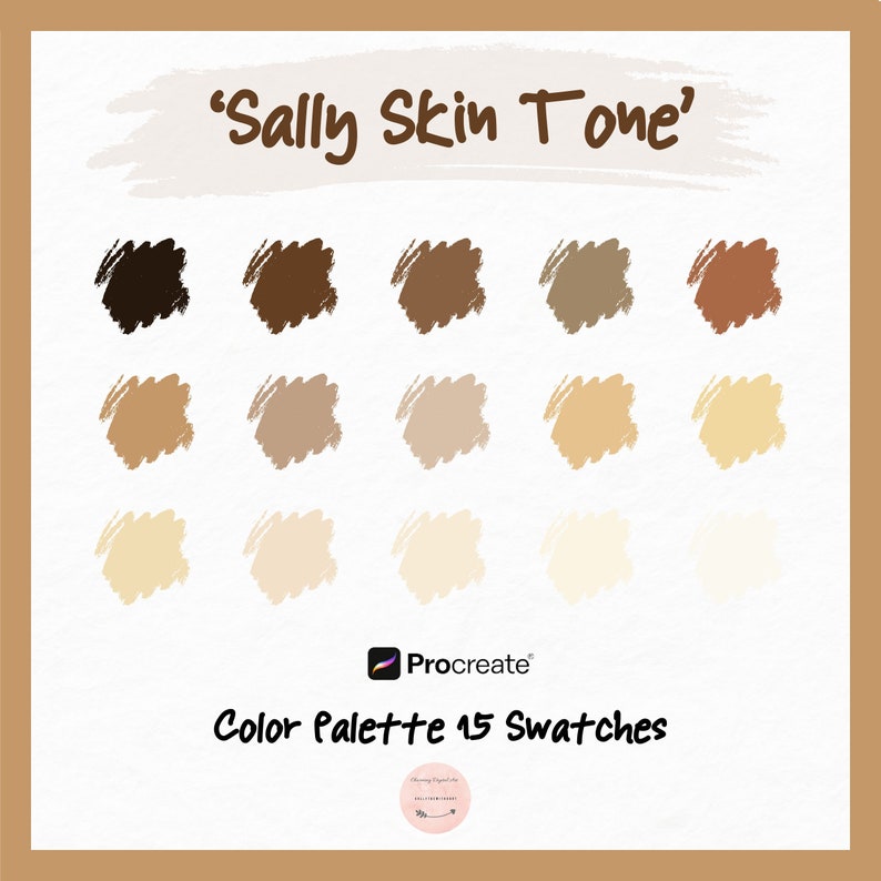 Procreate Color Palette SALLY SKIN TONE - Etsy