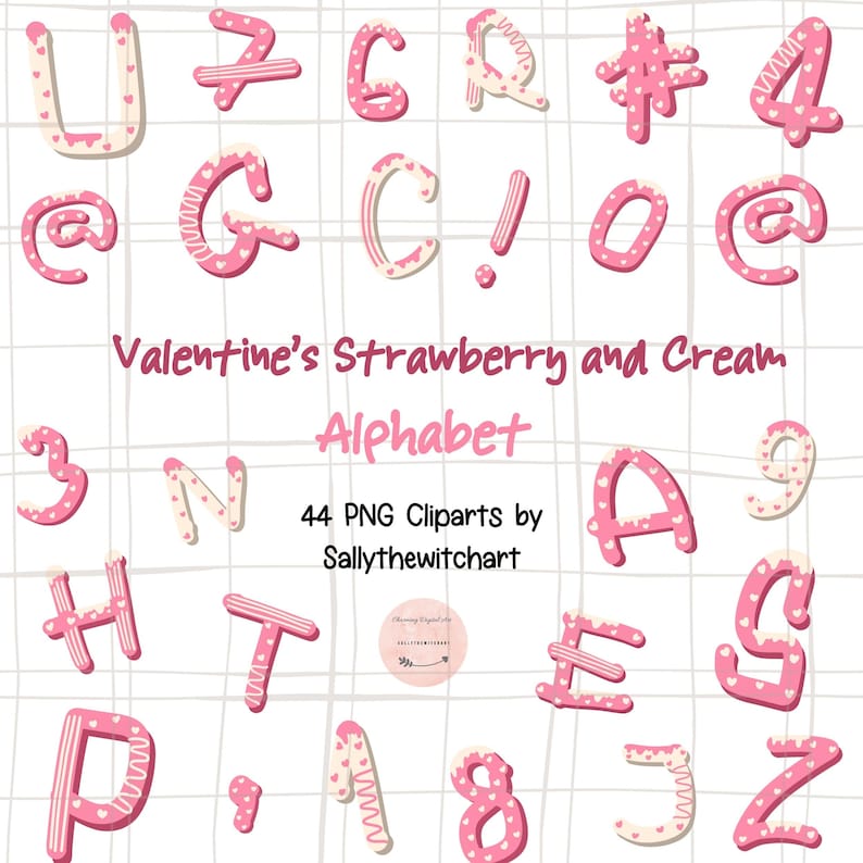 Valentine Alphabet PNG, Alphabet Sublimation, Alphabet Letters Bundle ...