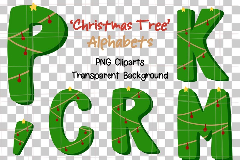 Christmas Alphabet PNG Alphabet Sublimation Alphabet Letters - Etsy
