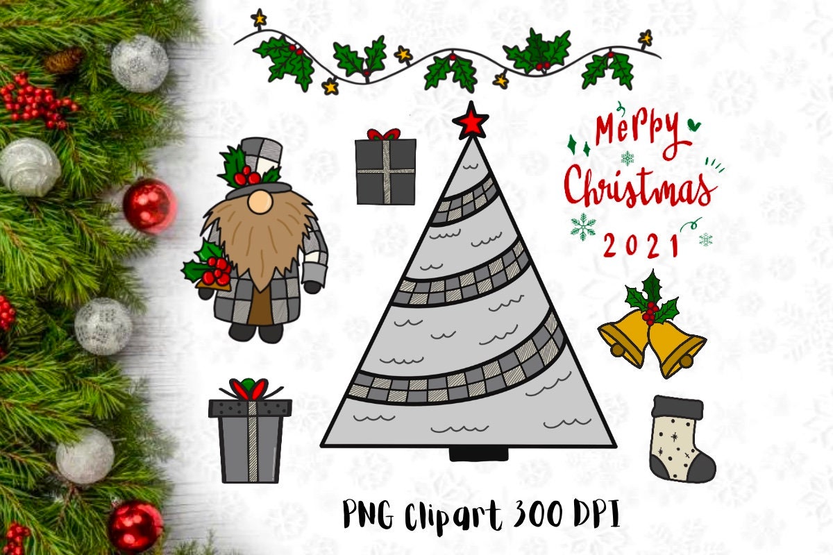 Christmas Gnomes Clipart Set PNG - Etsy