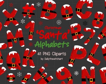 Christmas Alphabet PNG, Alphabet Sublimation, Alphabet Letters Bundle ...