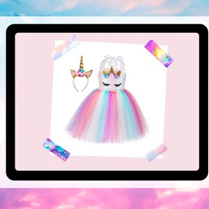 Unicorn Theme Clipart Washi Tape Digital Sticker PNG - Etsy