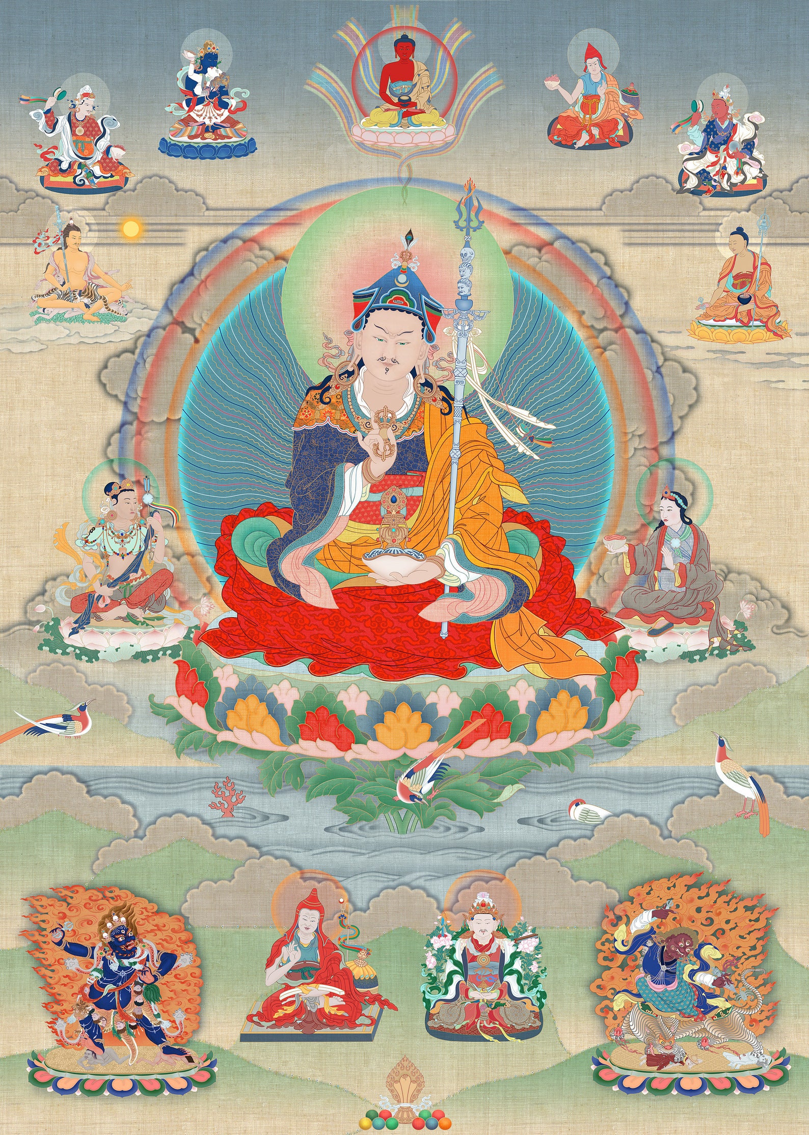 Eight Manifestations of Guru Rinpoche - Etsy Canada