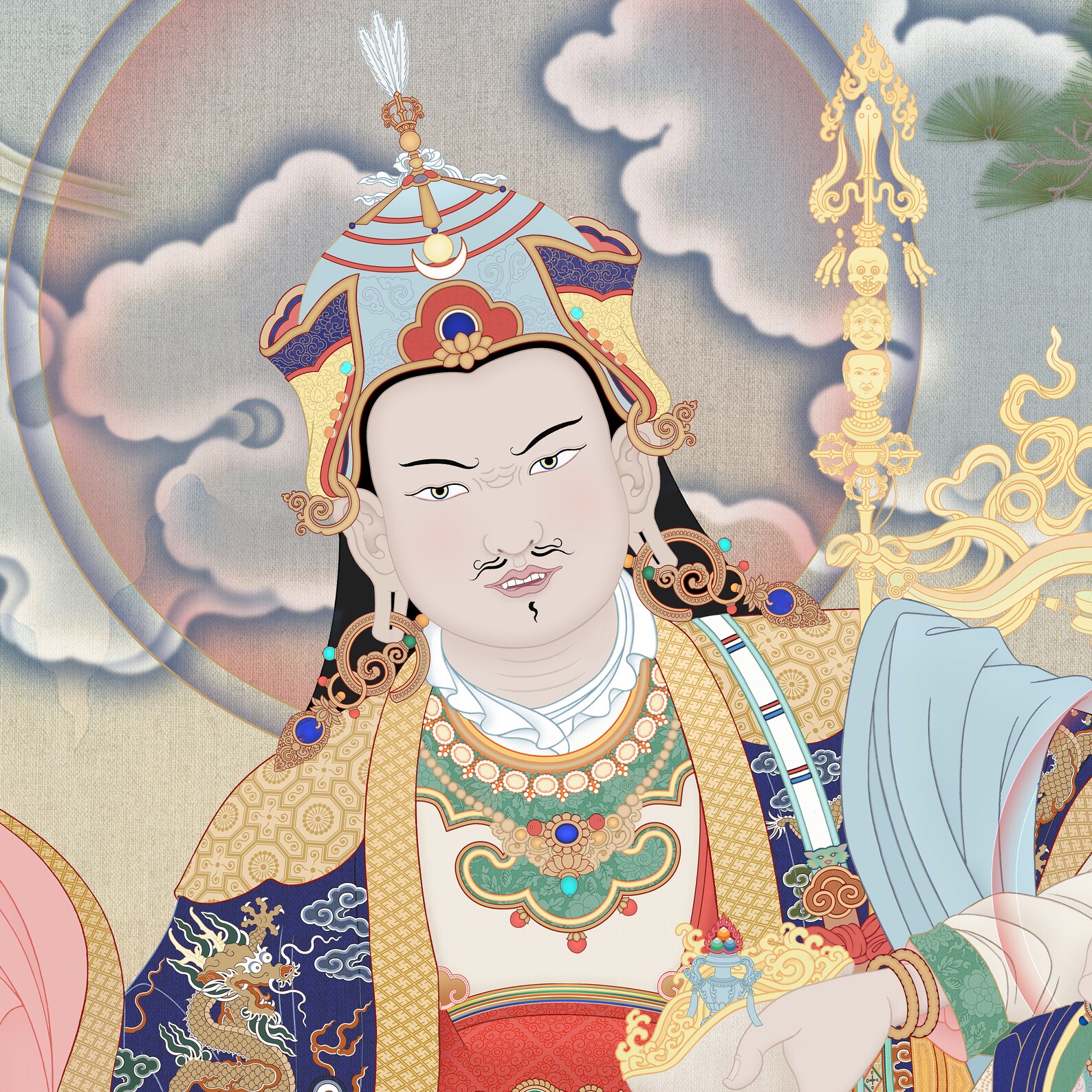 Guru Nangsi Zilnön a Form of Guru Rinpoche. - Etsy Canada