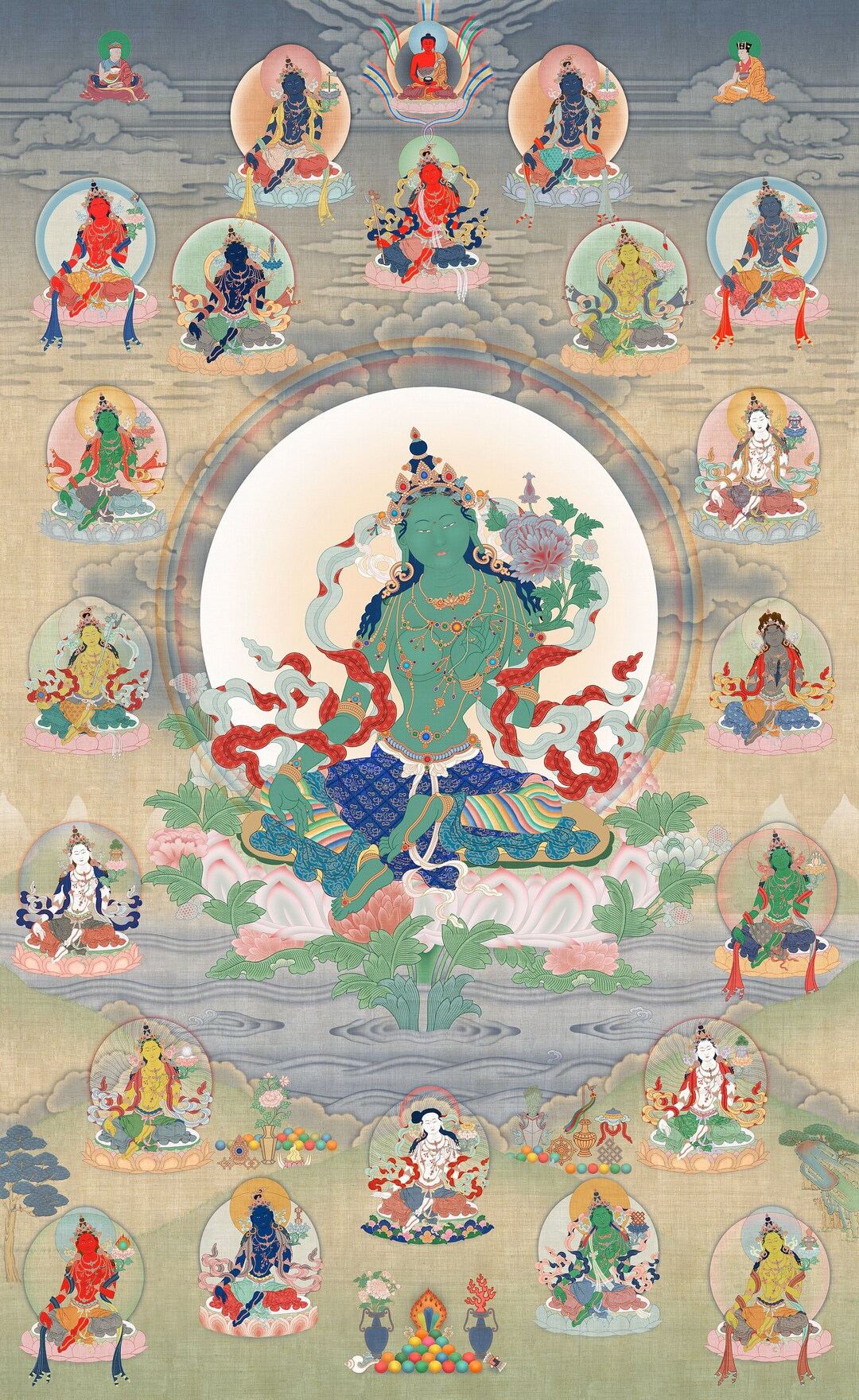 The Twenty-one Taras - Etsy