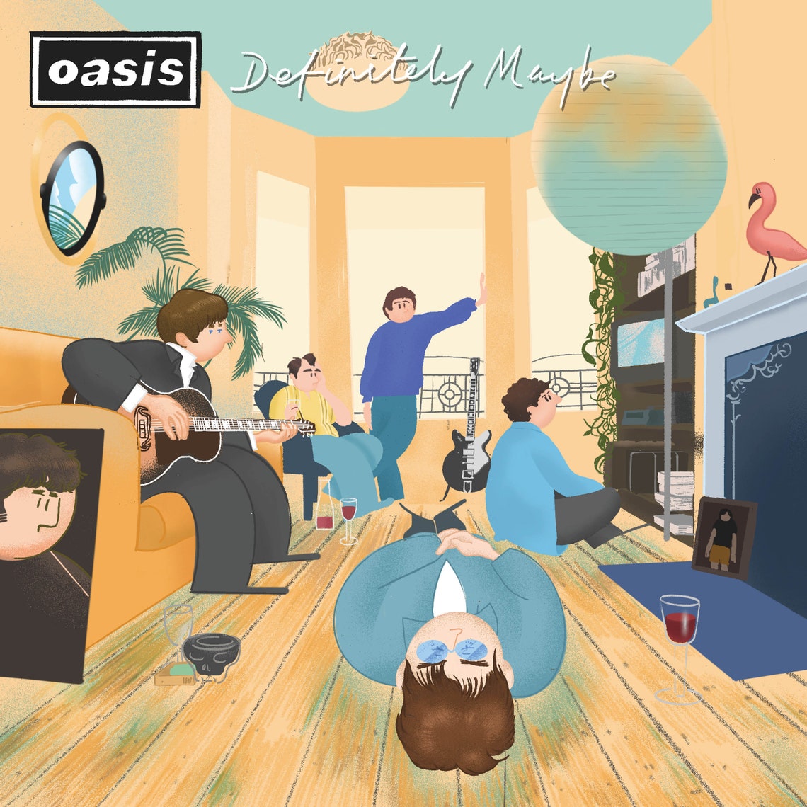 PRINTABLE Oasis Poster / Definitely Maybe / Rock Band / 90's / Wall Art ...
