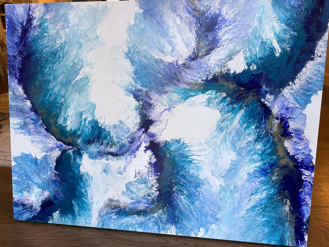 Large Abstract Acrylic Flow Painting - Etsy