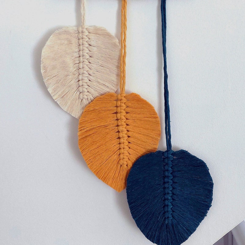 Macrame Leaves - Etsy
