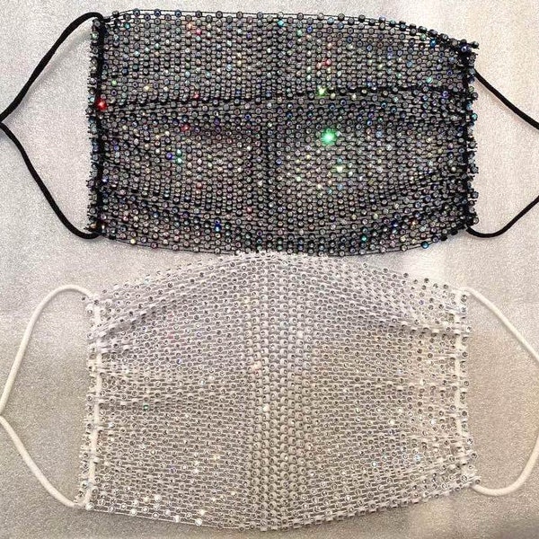 Rhinestone Mesh - Etsy